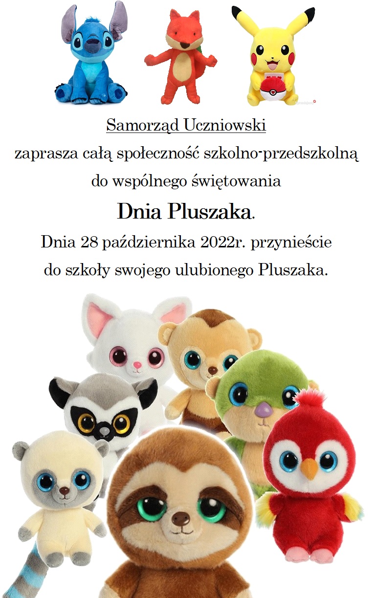 Dzień Pluszaka - ZESPÓŁ SZKÓŁ w Skrwilnie